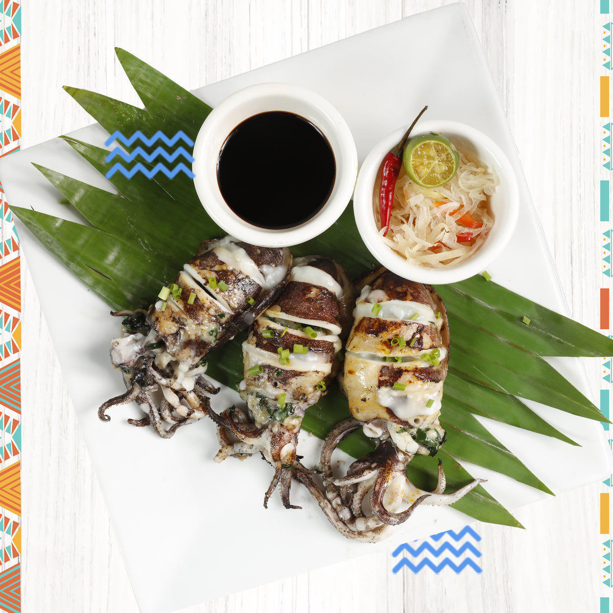 Grilled Stuffed Pusit Lumot – The Red Crab Delivery